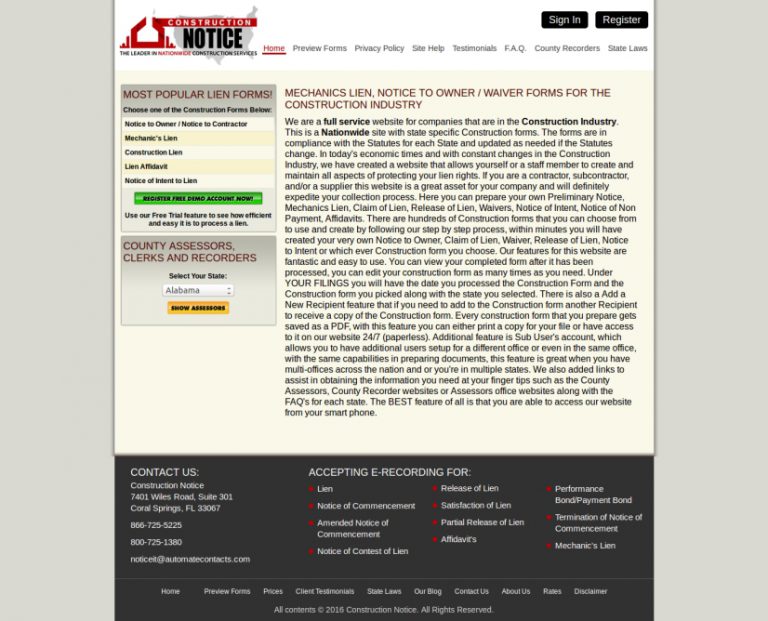 Construction Notice - MSP Concepts